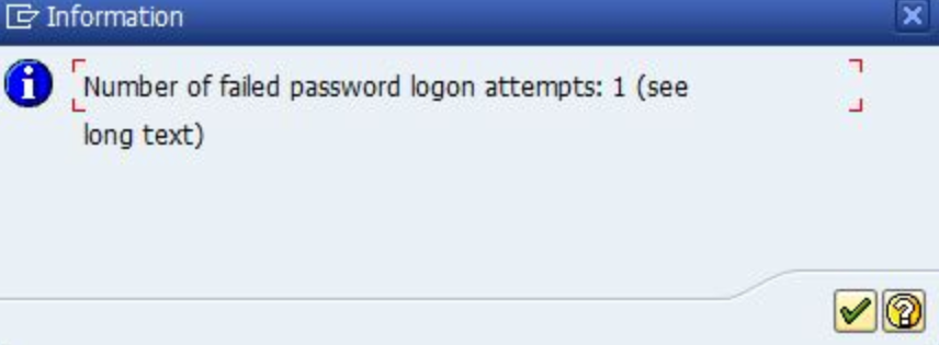 SAP User Management: password, 5 points for reflection